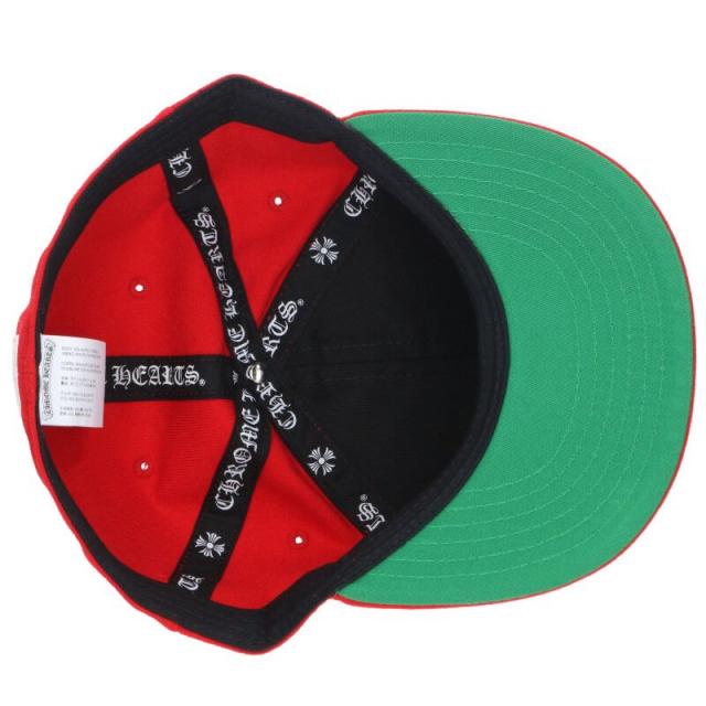 クロムハーツ サイズ:7 5/8 FITTED WOOL ACRYLIC SERGE ハート刺繍