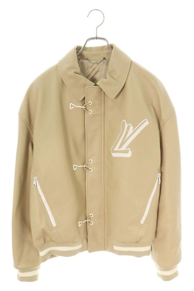 ルイヴィトン サイズ:48  RM232M Z50 HPL05E ロゴデザインレザーブルゾン 中古 OM10