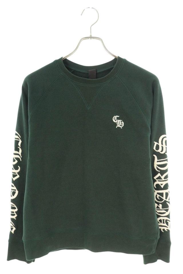 クロムハーツ サイズ:S  SLO RIDE CHロゴ刺繍クルーネックスウェット 中古 SJ02