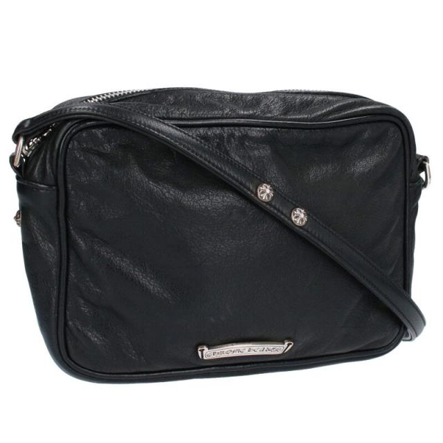 クロムハーツ   ZEPP クロスボタンレザーストラップショルダーバッグ 中古 SJ02