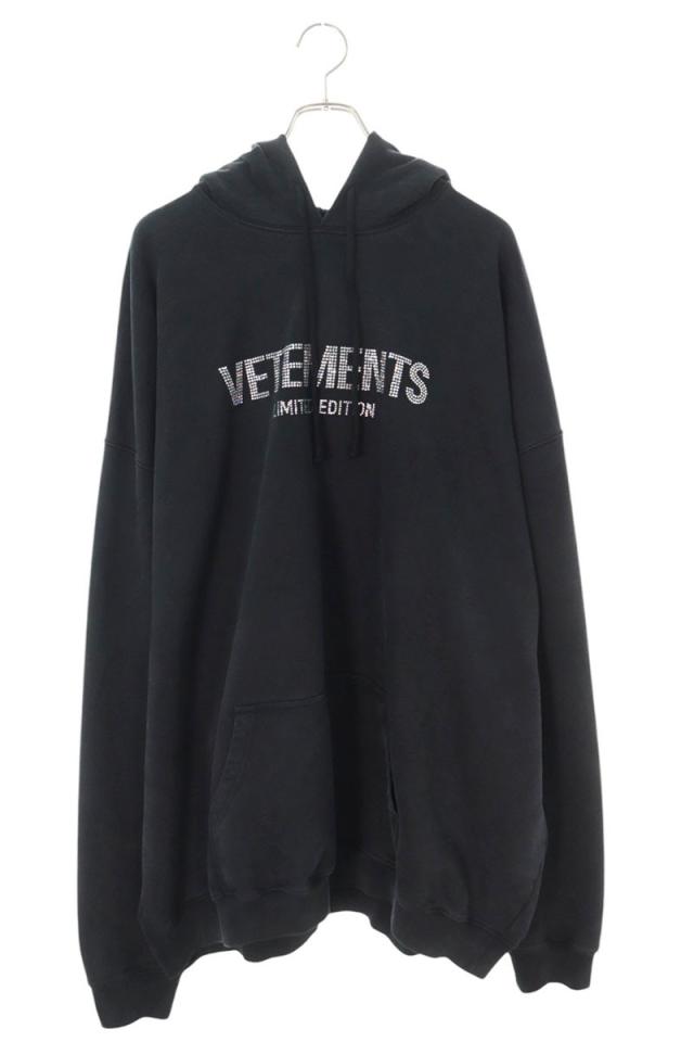 ヴェトモン サイズ:XL  24AW  UA65HD250C リミテッドエディションロゴクリスタルパーカー 中古 OM10