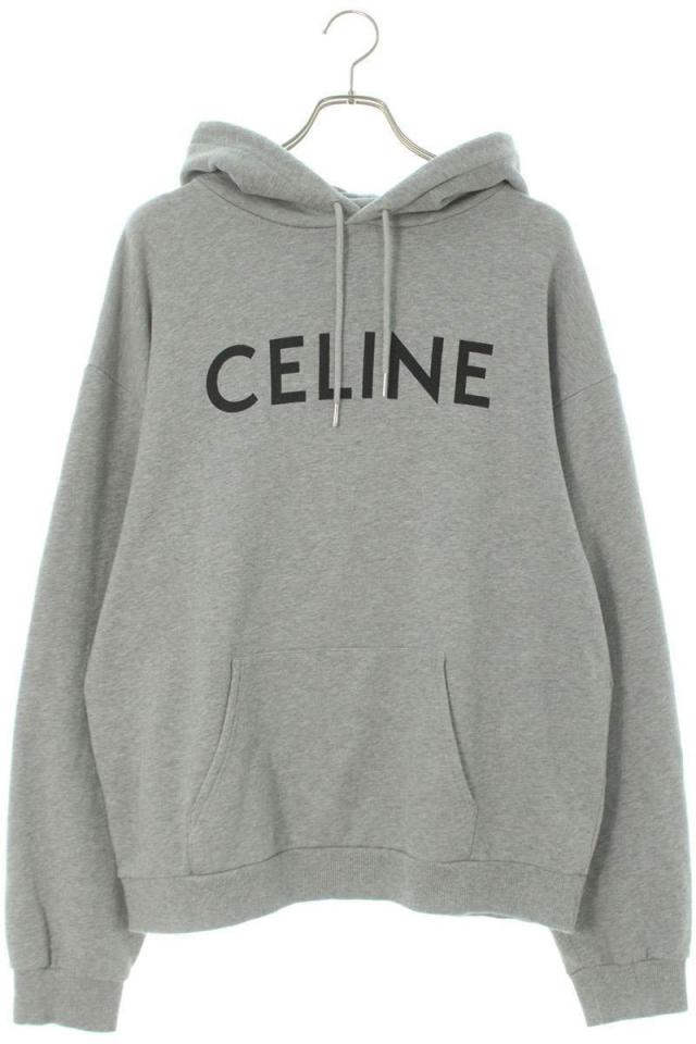 セリーヌバイエディスリマン サイズ:XXL  2Y321670Q クラシックロゴルーズプルオーバーパーカー 中古 SB01