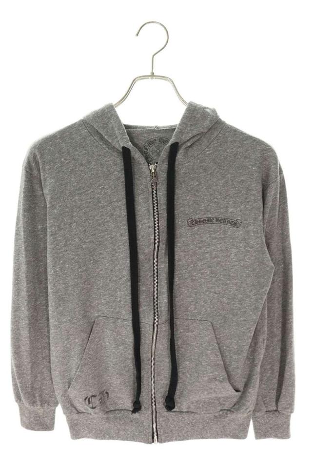 クロムハーツ サイズ:S SWTSHRT HD ZIP バックフレアニープリントジップアップパーカー 中古 OK15