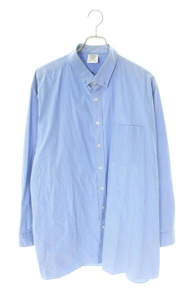 ヴェトモン サイズ:XS  18SS  MSS18SH13 バックロゴプリントオーバーサイズ長袖シャツ 中古 OM10