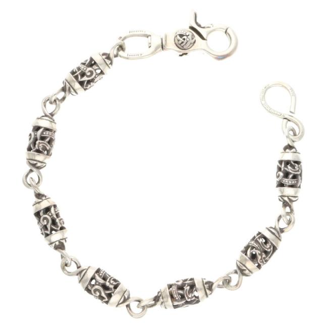 クロムハーツ サイズ:ショート  ROLLER C R SHORT-S 1クリップショートケルティックローラー シルバーウォレットチェーン 中古 SJ02