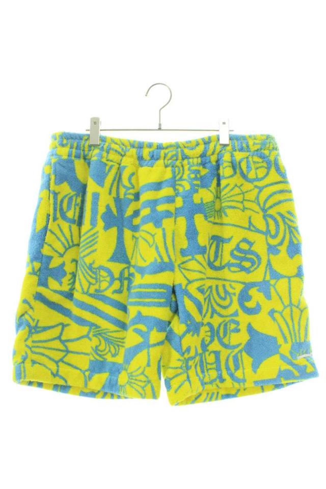 クロムハーツ サイズ:L  THE 69 パイル地総柄ハーフパンツ 中古 SJ02