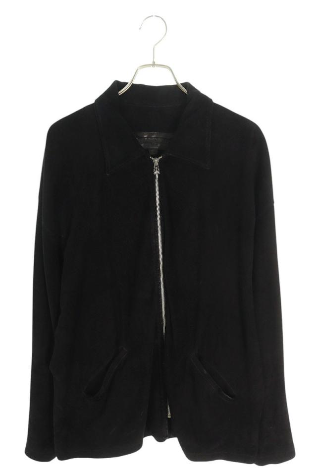 クロムハーツ サイズ:XXL バックフレアニーダガージップスエードレザージャケット 中古 SS07