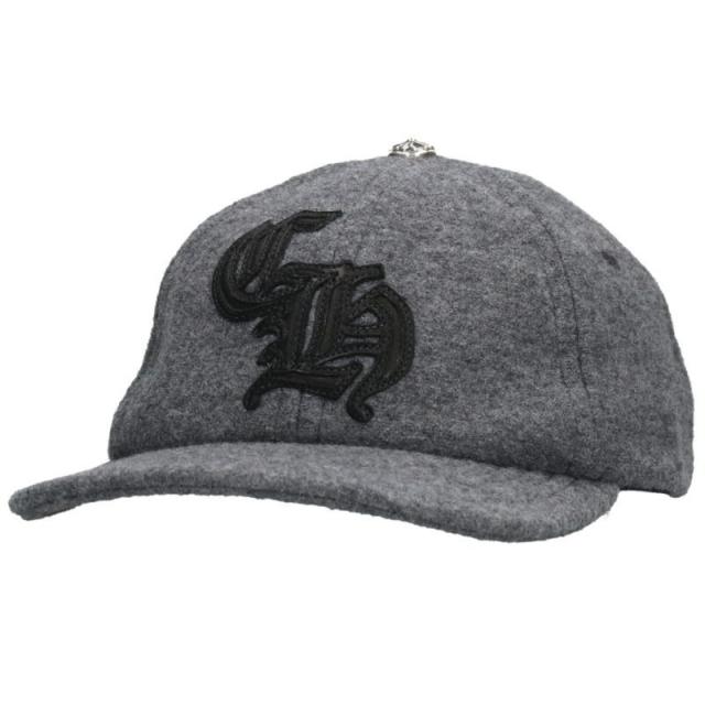 クロムハーツ サイズ:ONE SIZE CHレザーパッチウールキャップ 中古 FK04