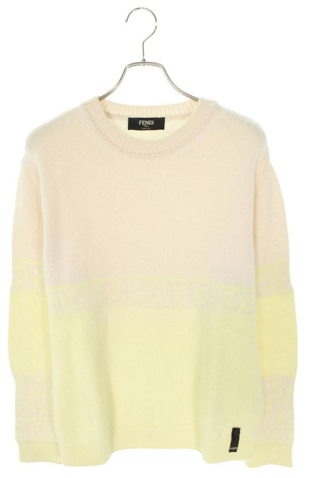 フェンディ サイズ:50  FZX037 AIBM ズッカ柄バイカラーニット 中古 BS55