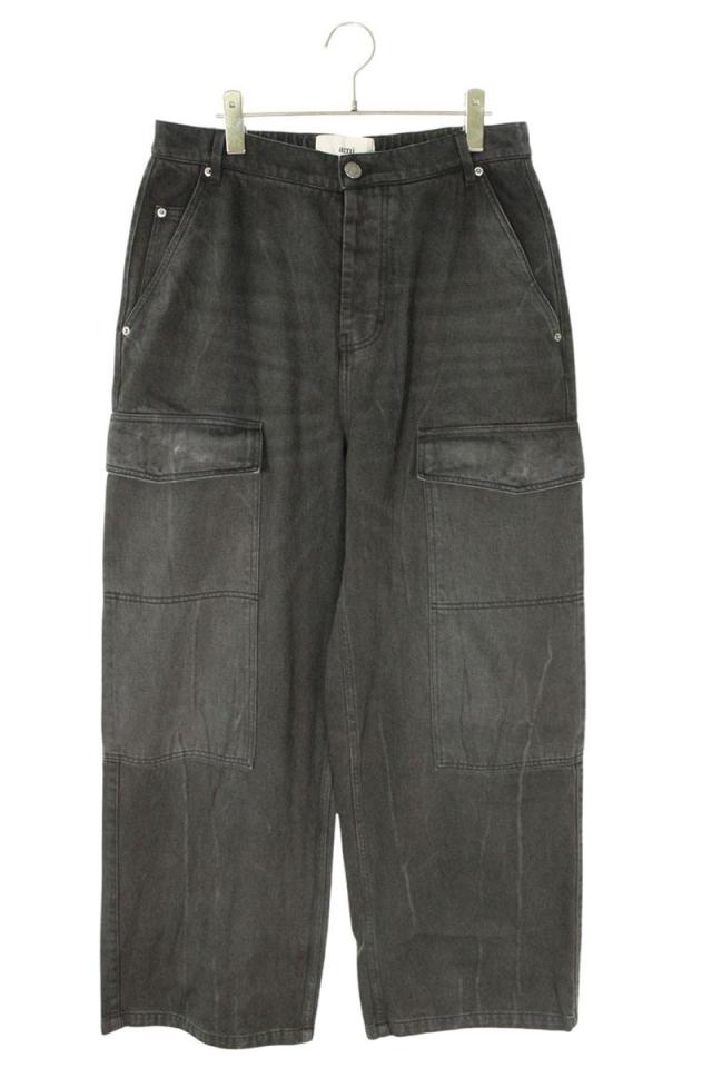 アミアレクサンドルマテュッシ サイズ:31  UTR303CO0037 001 ポケットデザインワイドデニムパンツ 新古品 SB01