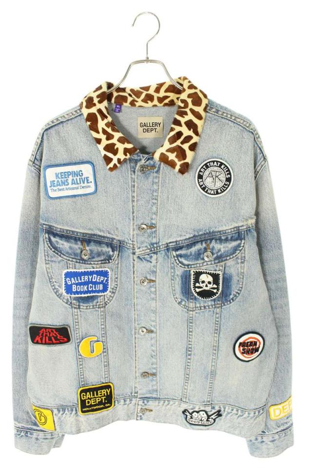 ギャラリーデプト サイズ:XL  HEADLINE DENIM JACKET マルチパッチワークデニムジャケット 中古 BS55