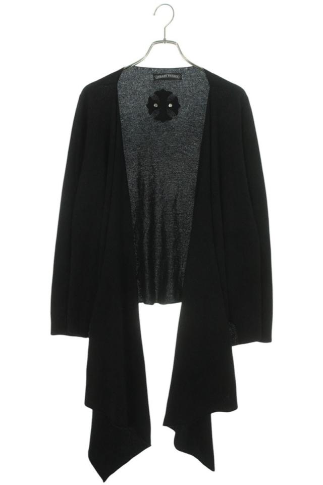 クロムハーツ サイズ:M CHプラスパッチ付きカシミヤニットカーディガン 中古 SS13