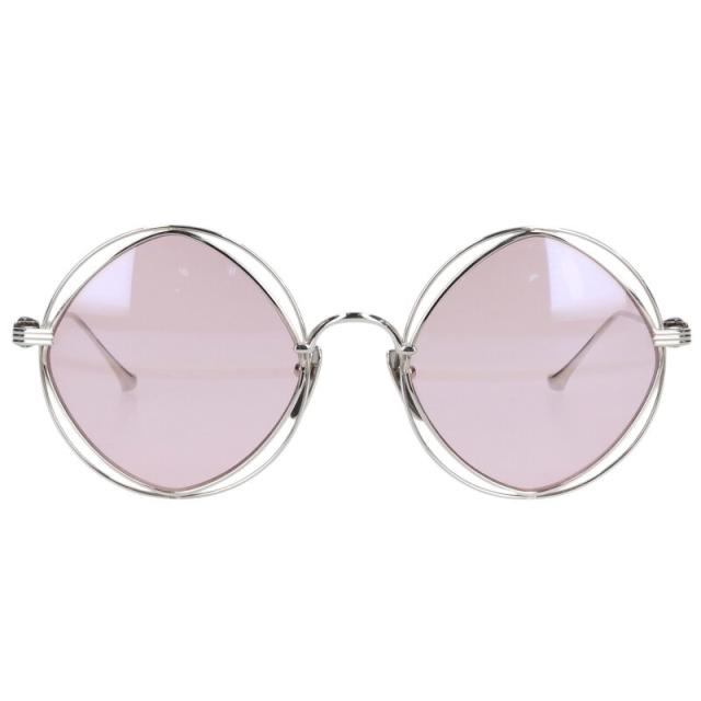 クロムハーツ   SEMENSTRESS メタルダブルフレームラウンドサングラス 眼鏡 中古 SJ02