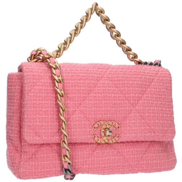 シャネル   CHANEL19 ラージツイードショルダーバッグ 中古 GZ14