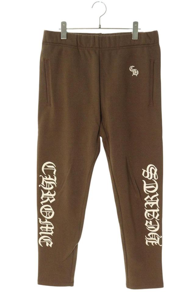 クロムハーツ サイズ:S  SLOW RIDE ロゴ刺繍スウェットロングパンツ 中古 FK04