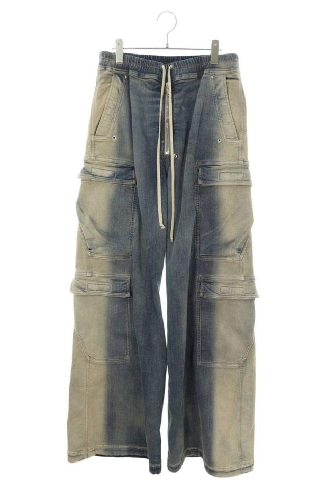 リックオウエンス サイズ:52  23SS  RR0C4308-SDMPDE ダブルカーゴジャンボベラロングデニム 中古 SB01