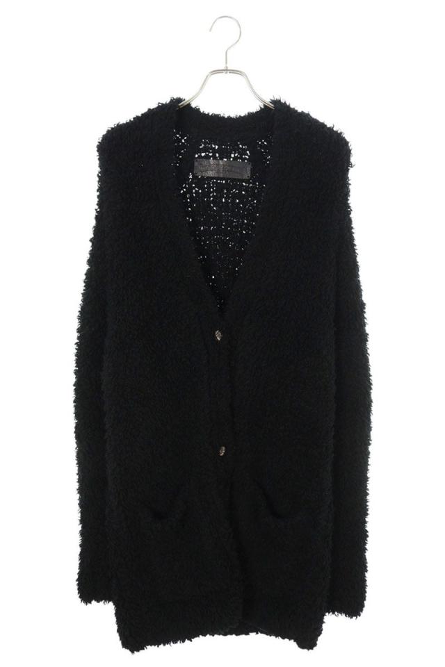クロムハーツ サイズ:M クロスパッチ付きボアカーディガン 中古 GZ11