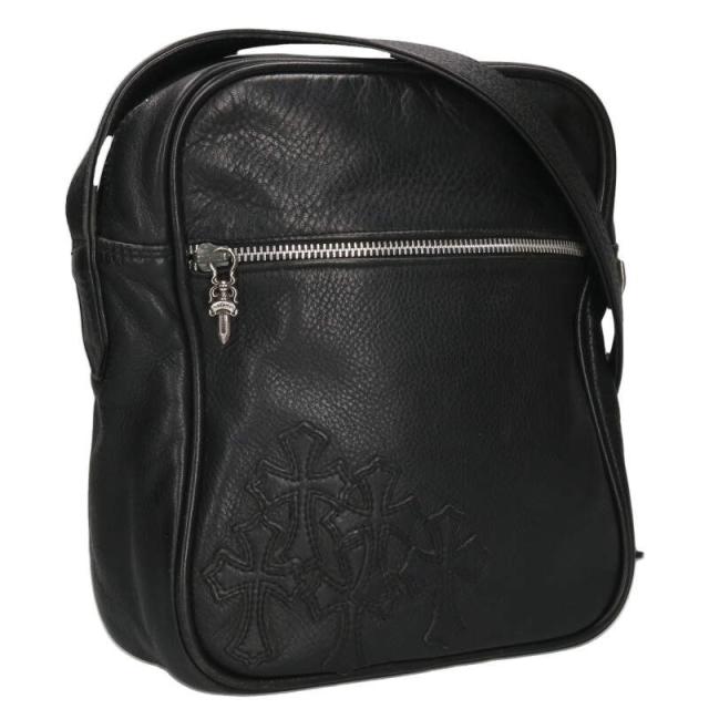クロムハーツ   TAKA BAG タカバッグ セメタリークロスパッチレザーショルダーバッグ 中古 GZ11