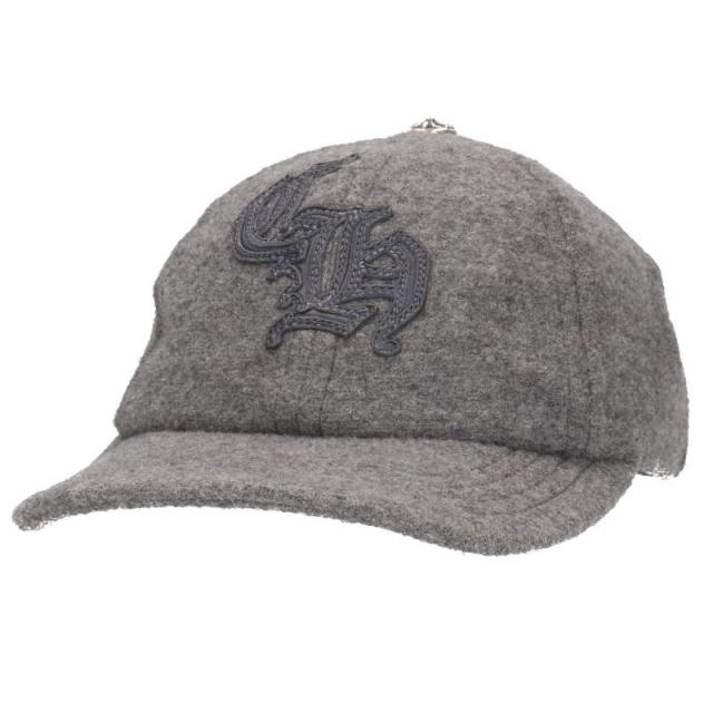 クロムハーツ サイズ:ONE SIZE CHレザーパッチウールキャップ 中古 GZ11