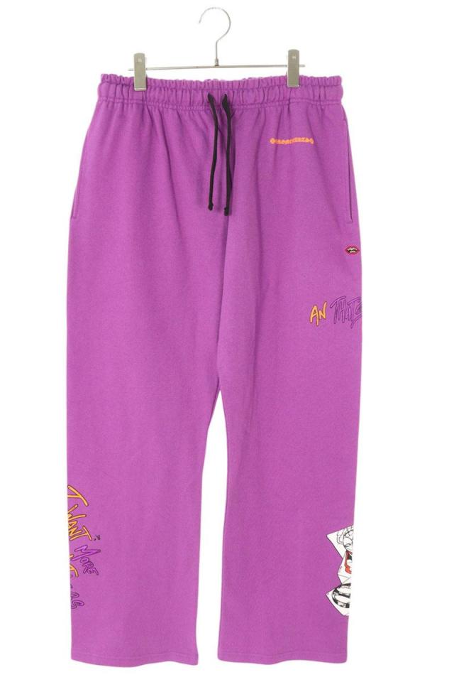 クロムハーツ サイズ:XL  PPO I WANT MORE NOT LESS SWTPANTS MATTY BOYプリントスウェットロングパンツ 中古 GZ11