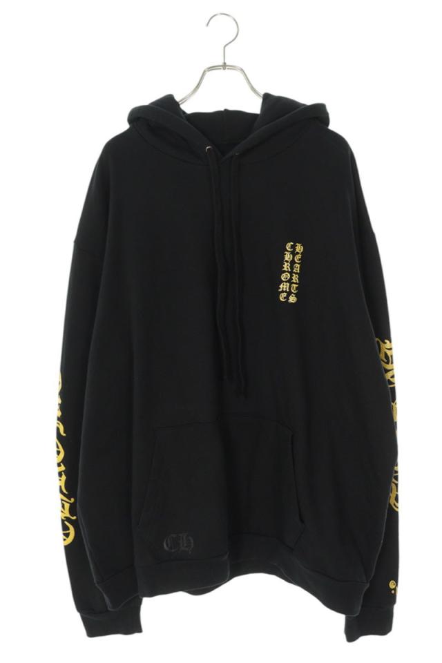 クロムハーツ サイズ:XXL  WWW.CHROMEHEARTS.COM HOODIE グリッタープリントプルオーバーパーカー 中古 SS07