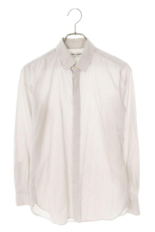 サンローランパリ サイズ:38  439373 Y010S ストライプ長袖シャツ 中古 BS55