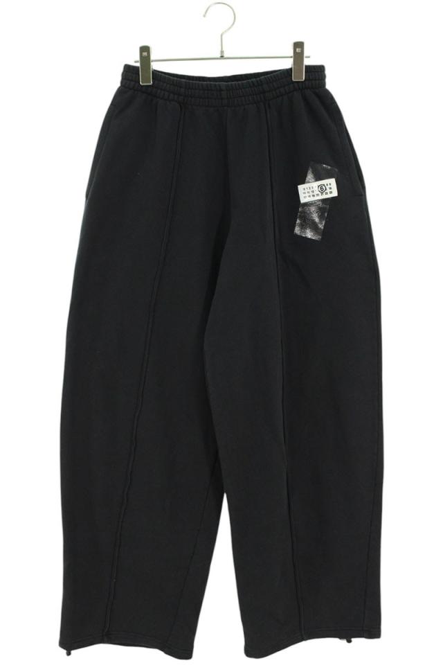 エムエムシックス サイズ:S  25SS  S52KA0528 スウェットトラウザーワイドロングパンツ 中古 OM10