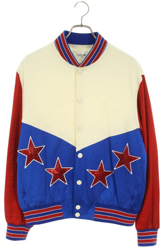 セリーヌバイエディスリマン サイズ:46  2V35N851C エンブロイダリーアメリカンテディブルゾン 中古 SB01