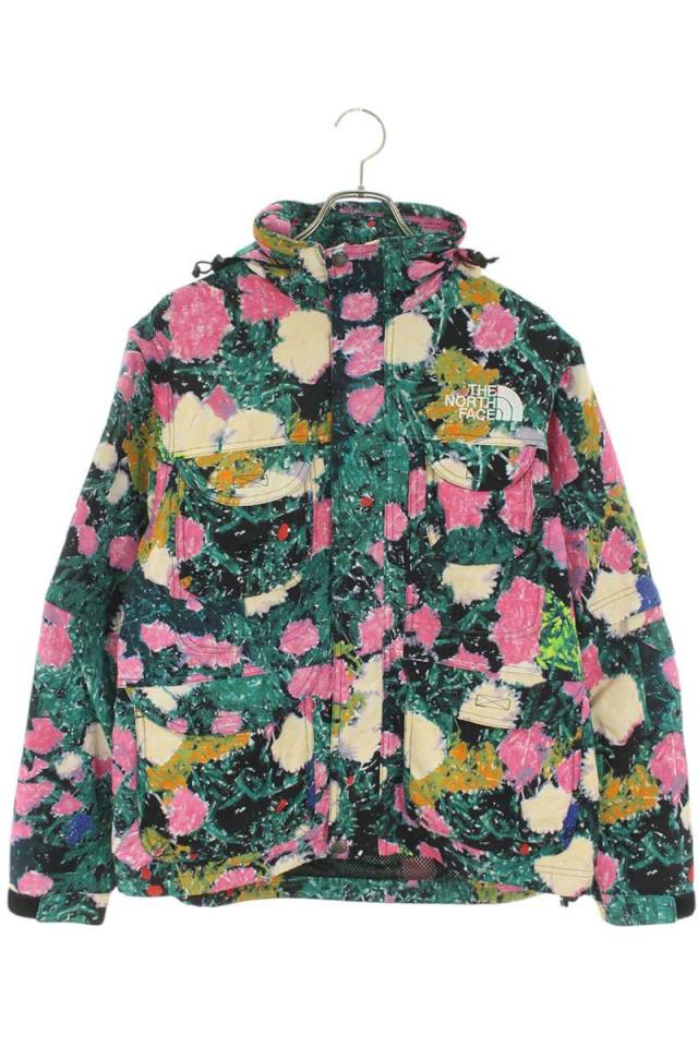 シュプリーム  ノースフェイス サイズ:S  22SS  Trekking Convertible Jacket 総柄トレッキングジャケットブルゾン 中古 BS55