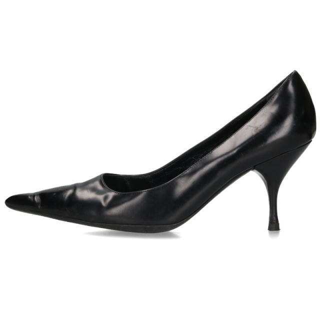 プラダ サイズ:37.5 ピンヒールレザーパンプス 中古 BS99