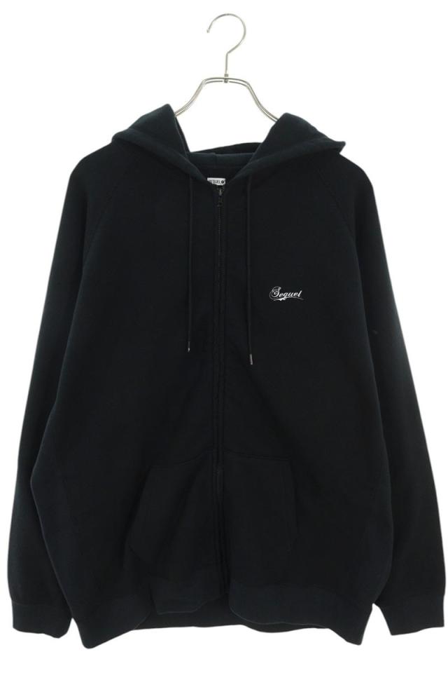 シークエル サイズ:XL  23AW  SQ-23AW-HD-04 バックサークルプリントジップアップパーカー 中古 BS99