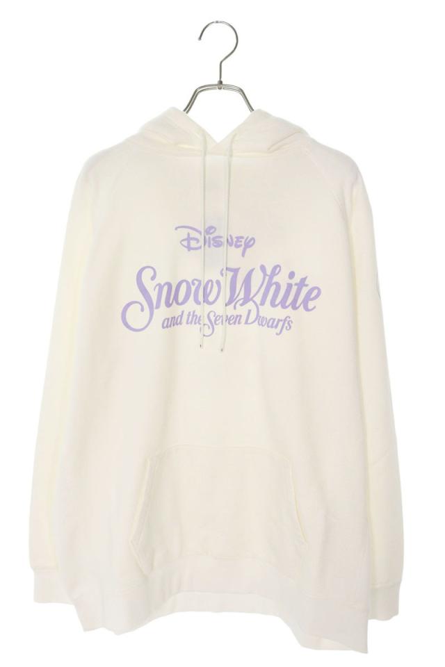 シークエル サイズ:XL  24AW  SQ-24AW-SWCS-02  whiteプリントプルオーバーパーカー 中古 BS99