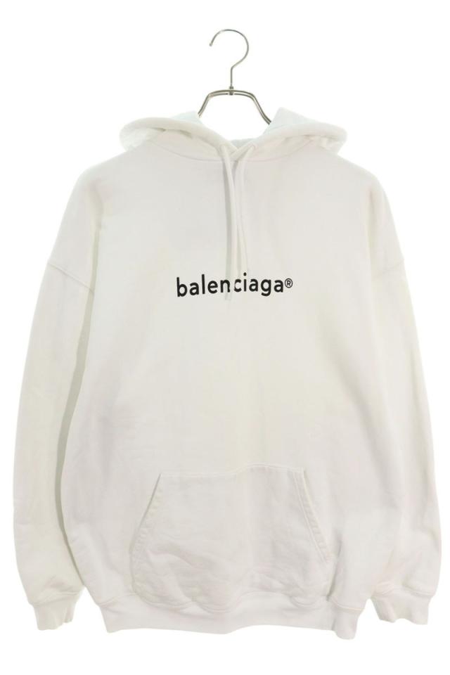 バレンシアガ サイズ:M  570811 TIV55 コピーライトロゴパーカー 中古 SB01