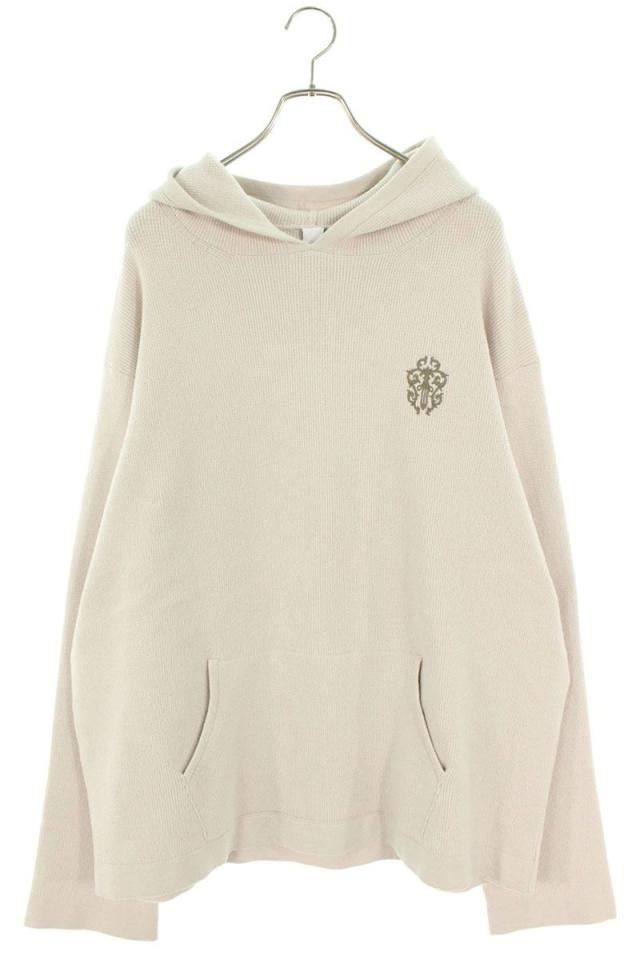 クロムハーツ サイズ:XXL  HD PLVR CHSMR ヴァインダガー刺繍カシミヤプルオーバーパーカー 中古 GZ11