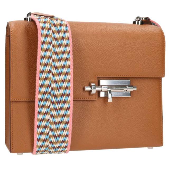 エルメス サイズ:21  ヴェルー21 D刻印 SV金具レザーショルダーバッグ 中古 GZ14