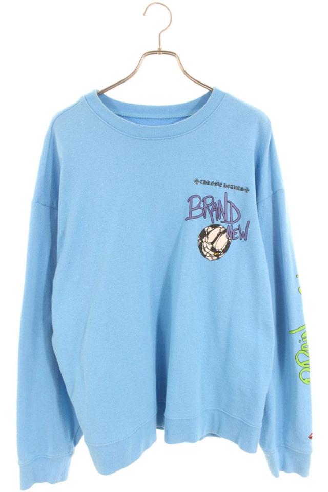 クロムハーツ サイズ:XXL  PPO BRAIN NEW SWTSHRT MATTY BOYブレインニュープリントスウェット 中古 GZ11