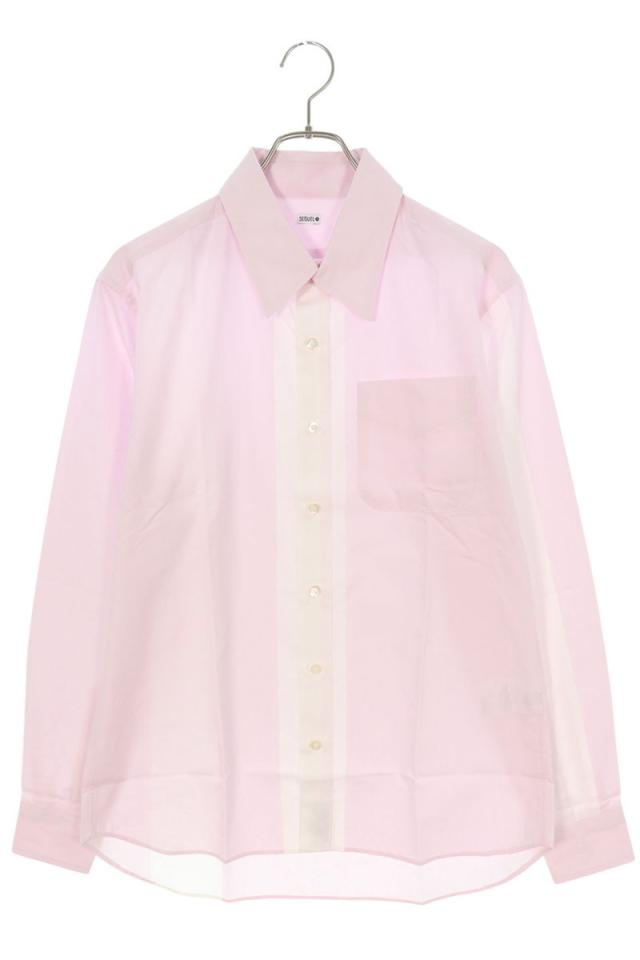 シークエル サイズ:S  22AW  SQ-22AW-SH-03 ラインデザイン長袖シャツ 中古 BS99