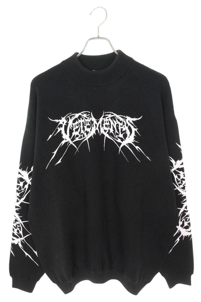 ヴェトモン サイズ:S  25SS  UA66KN100BW メタルロゴニット 新古品 SB01