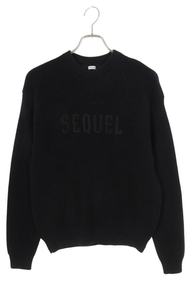 シークエル サイズ:S  23AW  SQ-23AW-KN-04 ロゴ刺繍ニット 中古 BS99