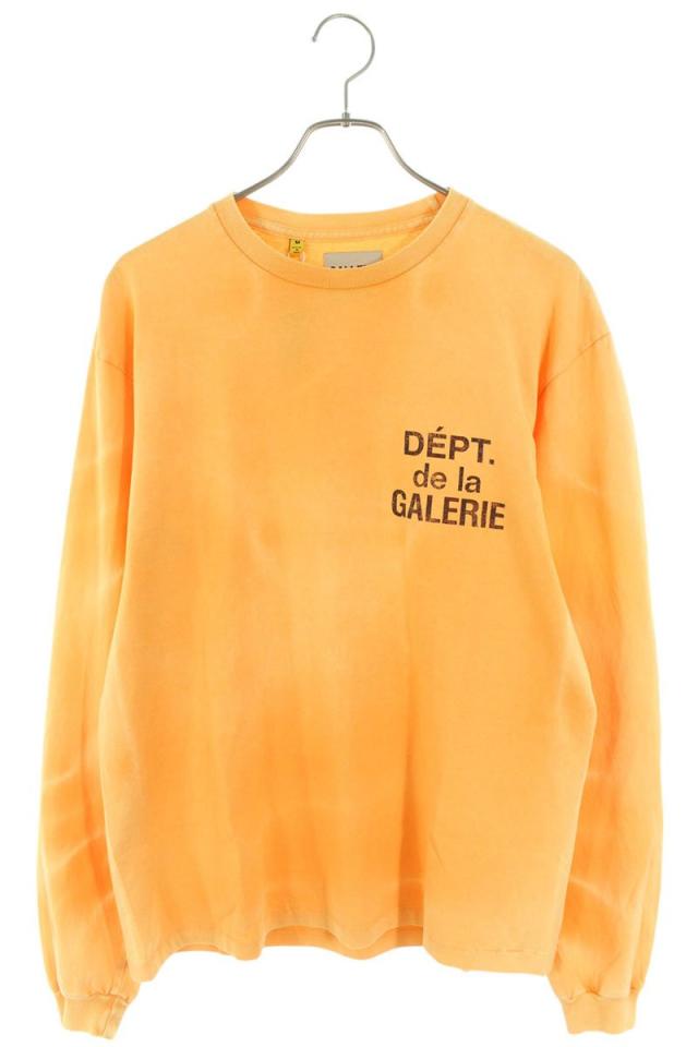 ギャラリーデプト サイズ:M  25SS  FLS60056 BRIGHTORANGE ウォッシュド加工ロゴプリントカットソー 新古品 SB01