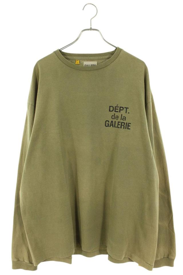 ギャラリーデプト サイズ:XXL  25SS  FLS60056 OLIVE ウォッシュド加工ロゴプリントカットソー 新古品 SB01