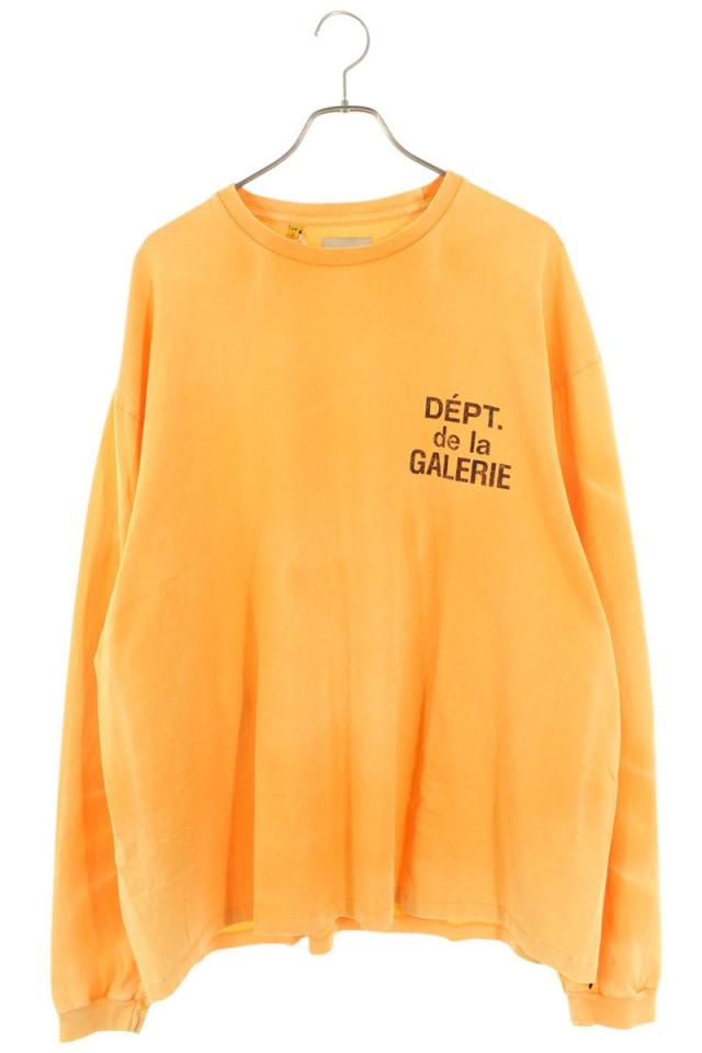 ギャラリーデプト サイズ:XXL  25SS  FLS60056 BRIGHTORANGE ウォッシュド加工ロゴプリントカットソー 新古品 SB01