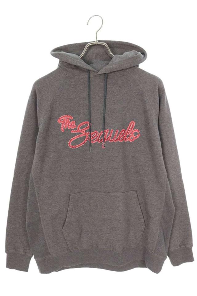 シークエル サイズ:S  23AW  SQ-23AW-HD-03 ロゴプリントパーカー 中古 BS99