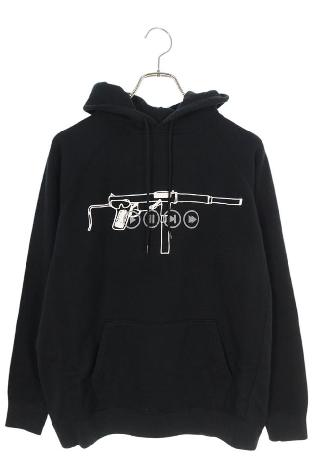 シークエル サイズ:S  22AW  SQ-22AW-HD-03 ロゴプリントパーカー 中古 BS99