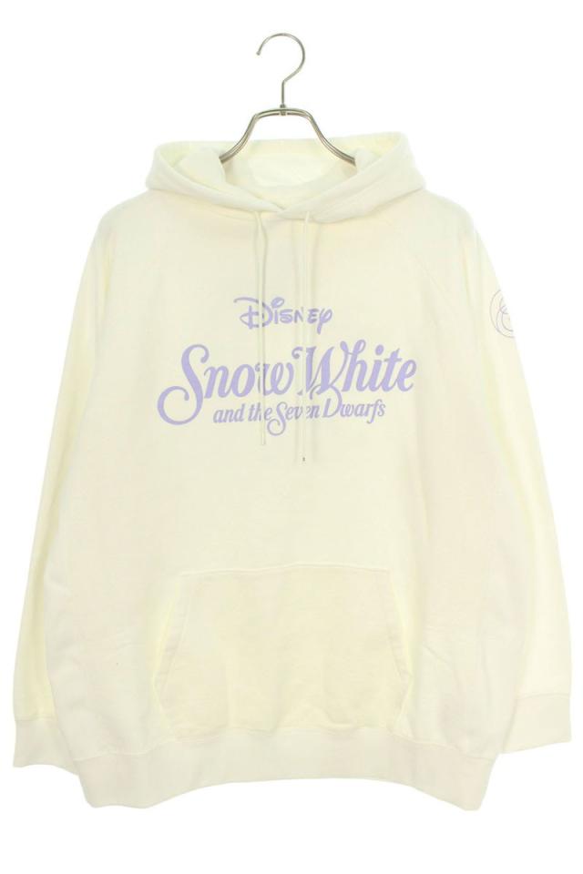 シークエル サイズ:L  24AW  SQ-24AW-SWCS-02  whiteプリントプルオーバーパーカー 中古 BS99