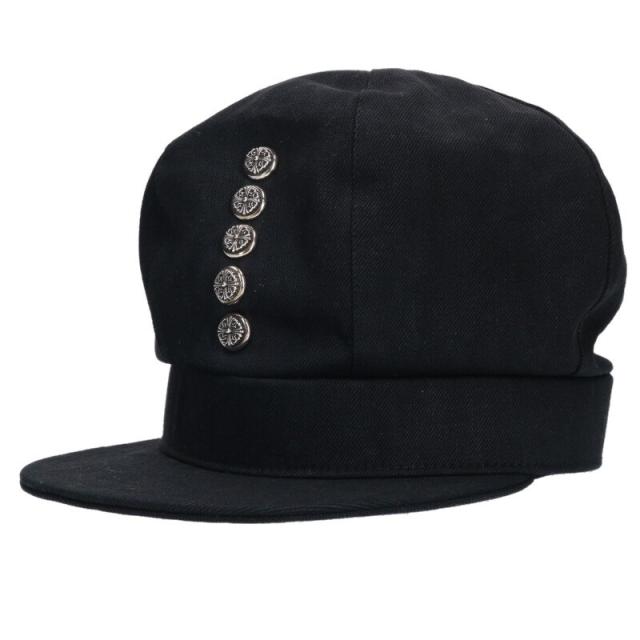 クロムハーツ サイズ:S ファンシークロスボタンコットンキャスケットキャップ 中古 OS06