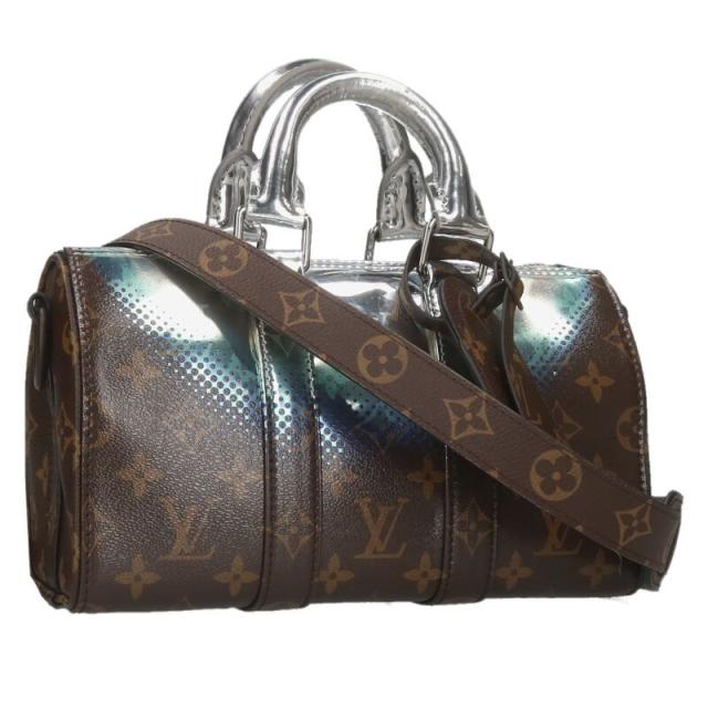 ルイヴィトン サイズ:25  M23119 キーポルバンドリエール25 メタリックネビュラモノグラムショルダーバッグ 中古 GZ14