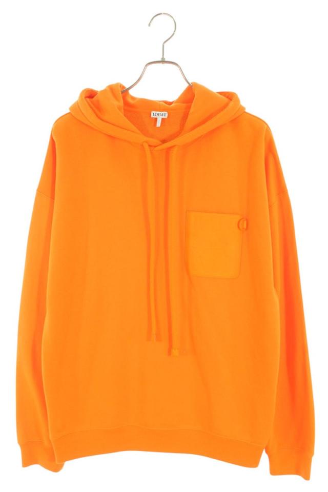 ロエベ サイズ:M  H526Y25J17 アナグラムレザーパッチプルオーバーパーカー 中古 SB01