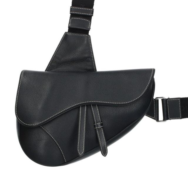 ディオール   SADDLE サドル 1ADP0093YKK レザーショルダーバッグ 中古 SB01