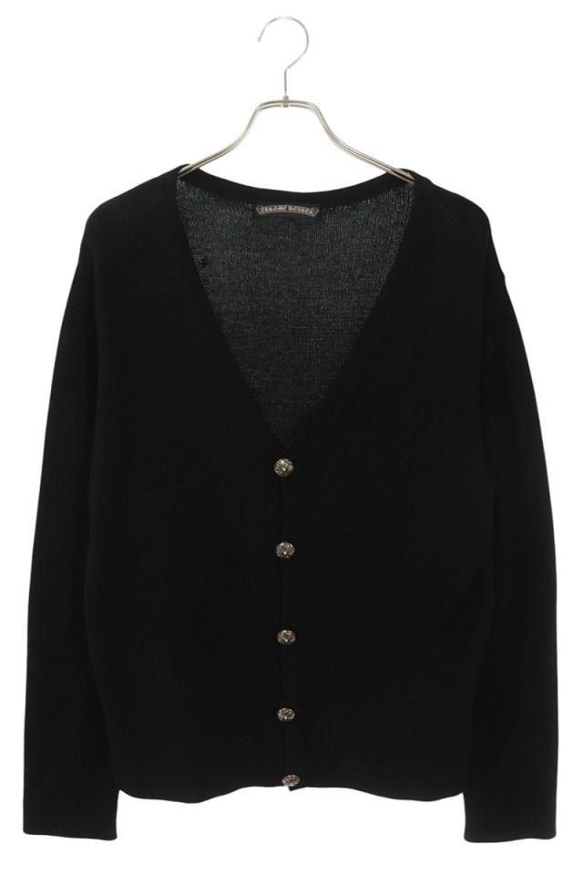 クロムハーツ サイズ:L クロスパッチカシミアニットカーディガン 中古 OK15